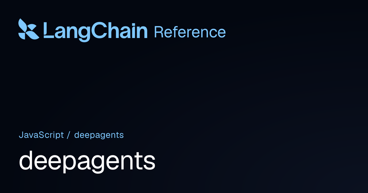 deepagents | LangChain Reference